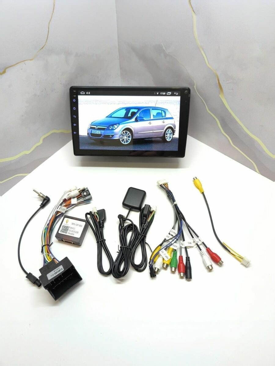Магнитола Android штатная Opel Astra H / Antara / Corsa D / Zafira B 9" QLED 4/64GB 8 ядер 1280*720 DSP GSM 4G SIM CarPlay Android Auto