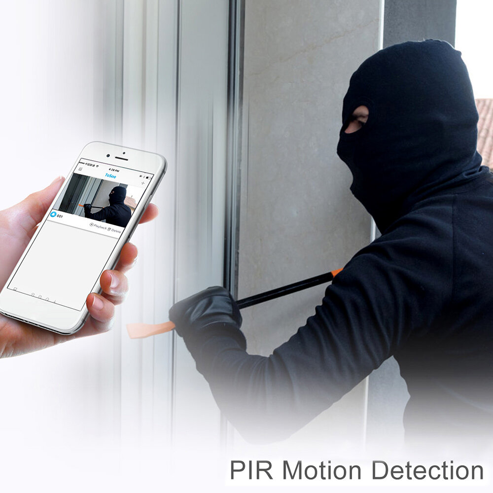 Умный видеодомофон с двумя способами связи, 720P, водонепроницаемая камера безопасности с ночным видением и детектором движения