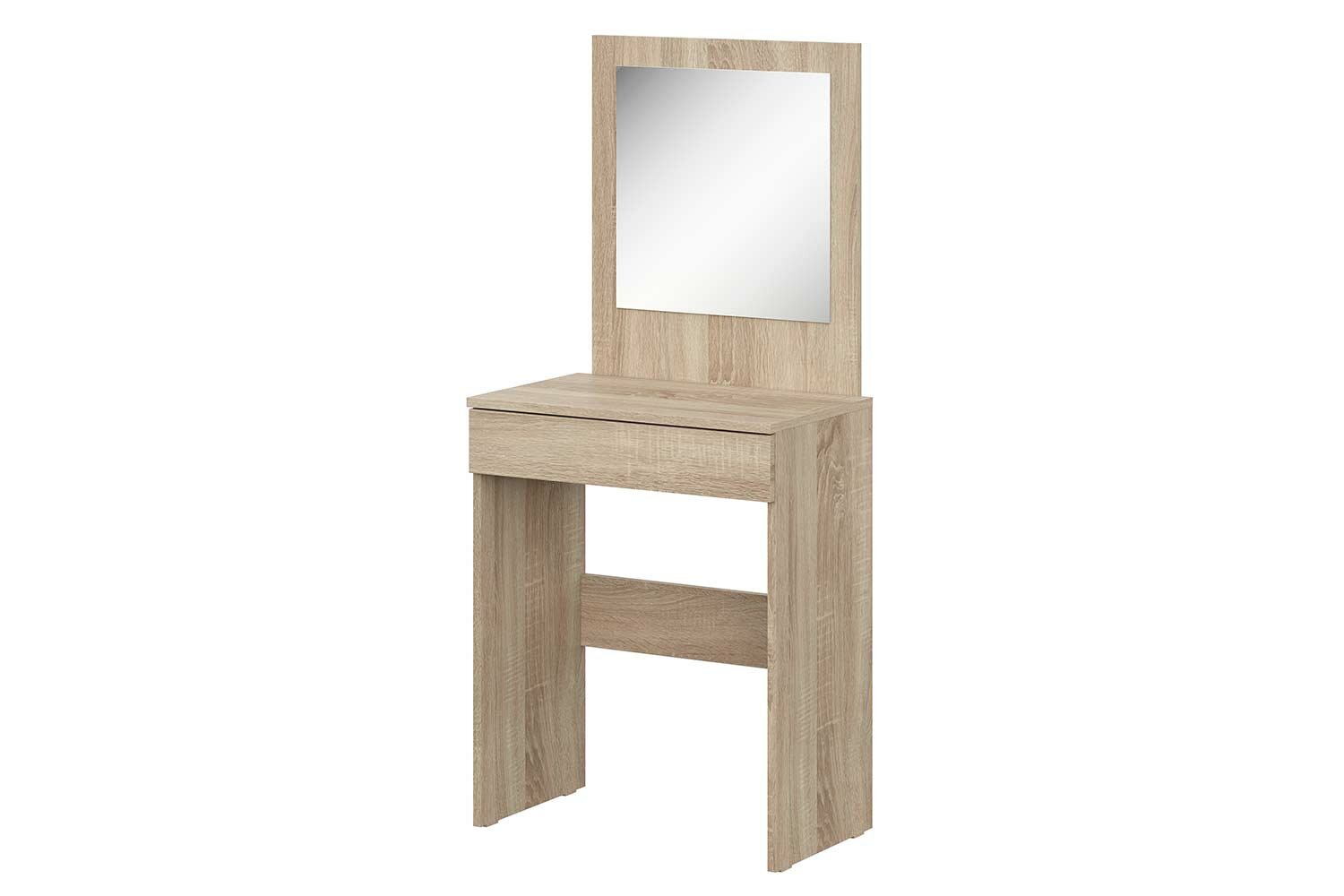 Туалетный стол Капри 60,1х135,4х37,8 см, с зеркалом и ящиком, цвет дуб Сонома