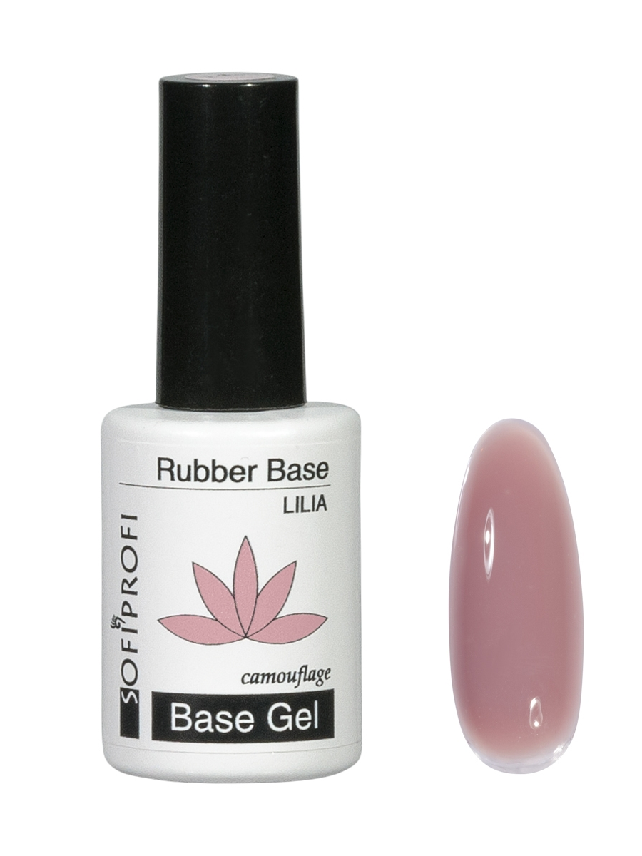 База камуфлирующая каучуковая для ногтей Тон 1492 Sofiprofi Lilia Base, 10 мл