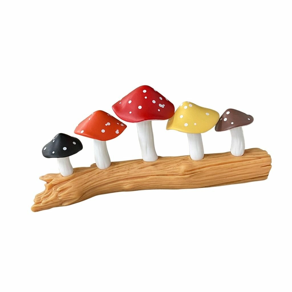 Декоративные статуэтки, Цветная фигурка гриба - красно-желтый гриб