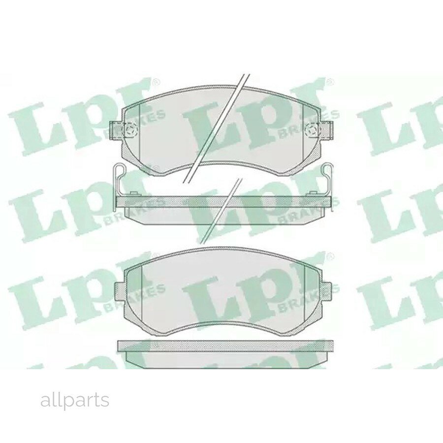 LPR 05P856 Колодки тормозные NISSAN ALMERA N15 97-00 передние/PATROL 97-10 задние