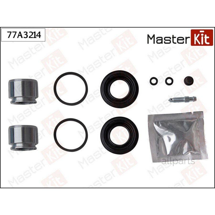 MASTERKIT 77A3214 Ремкомплект суппорта тормозного + поршень задний opel vectra b09-98->04-02