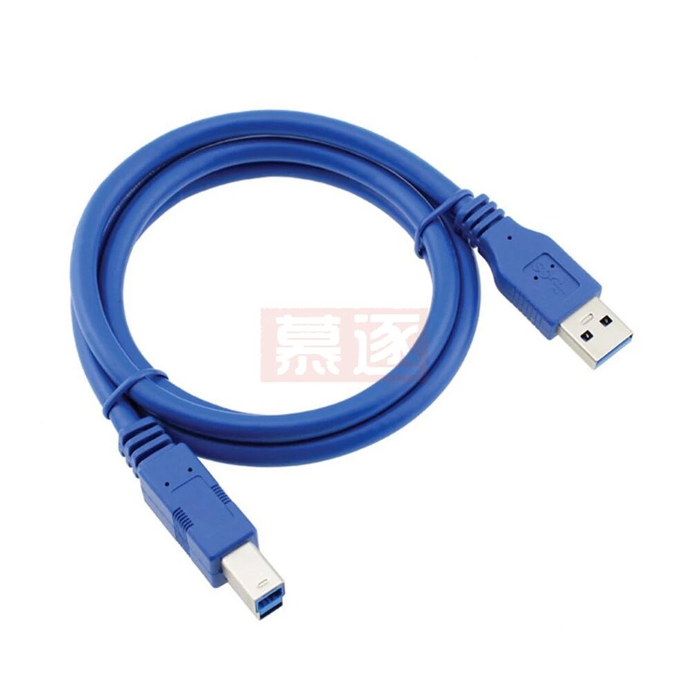 USB 3.0 кабель А-B синий, 5M
