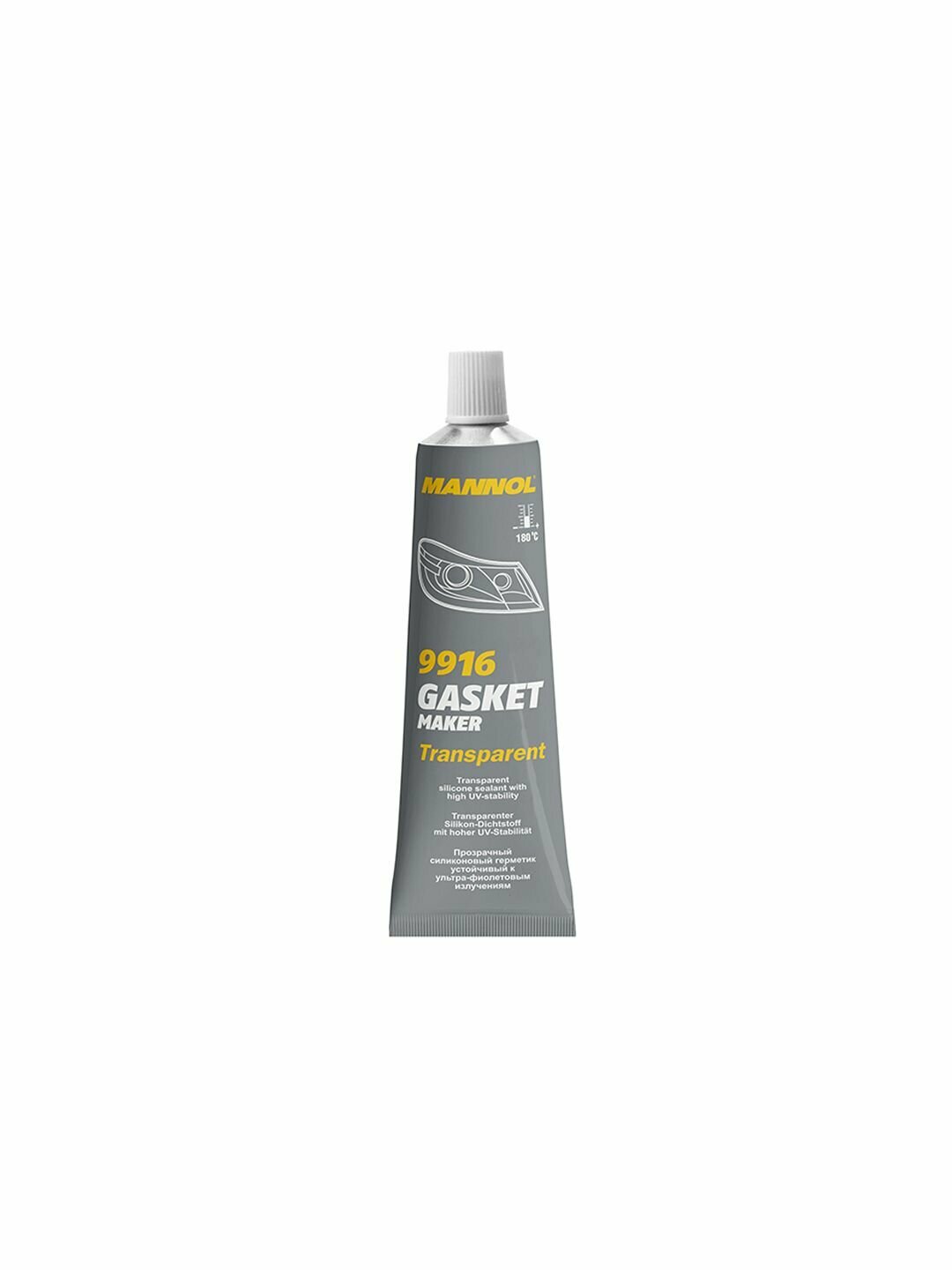 Герметик силиконовый прозрачный (85мл) MANNOL 9916
