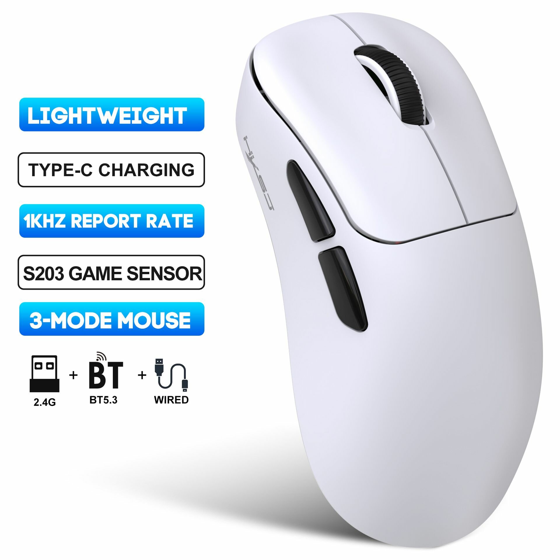 Scyrox Игровая мышь беспроводная, белый