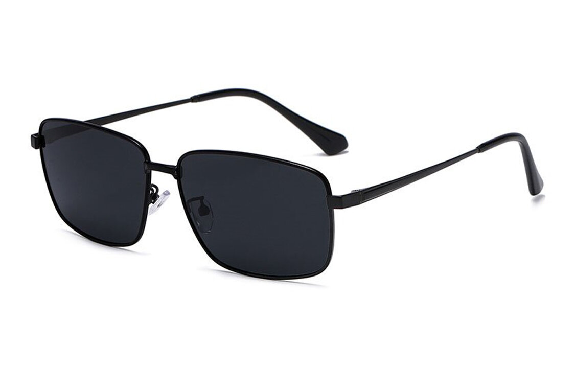 Youyoulan Plastic Metal Square Sunglasses Men's OneSize