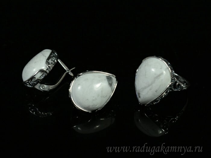 Серьги, кахолонг