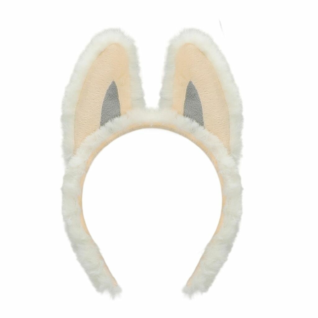 (1шт) плюшевая забавная повязка на голову с ушками эльфа лабубу-Белый