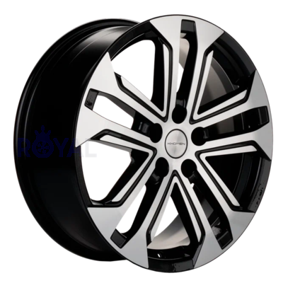 Литой колесный диск Khomen Wheels KHW1803 (Haval Dargo) 7x18/5x114,3 ET40 D66,5 Black-FP