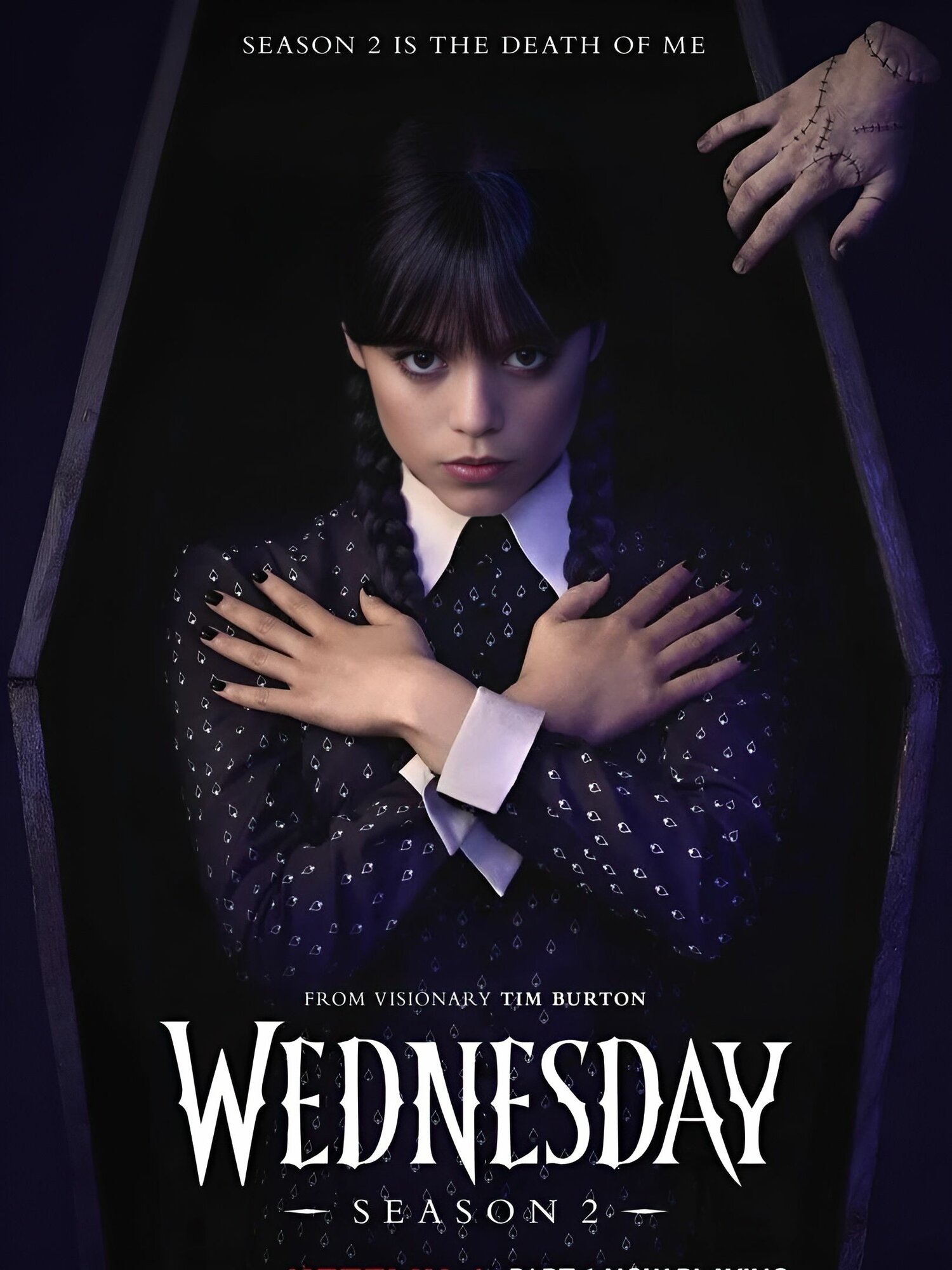 Уэнздей (Wednesday) Сезон 2 Blu-ray (блю рей) 2-х дисковое издание Уэнсдей сериал