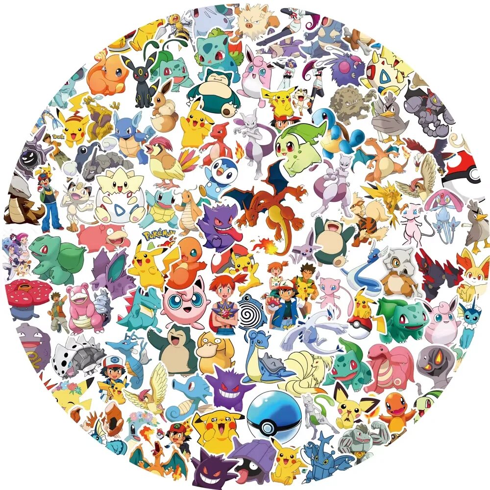 Наклейки Pokemon Пикачу, 200 шт.