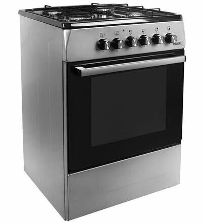 Газовая плита IDEAL L 110 с электрической духовкой, объем 65.00 л, серебристый/серый — фото 1