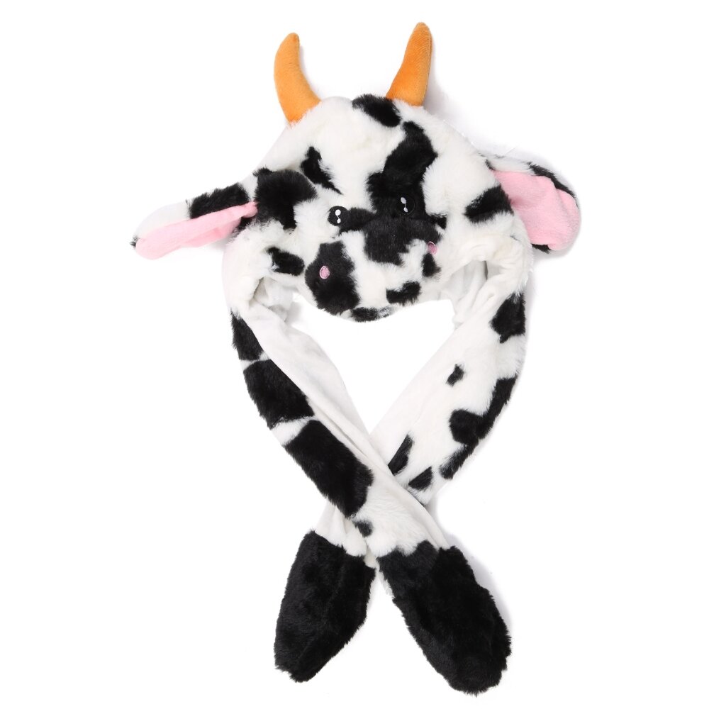 Шляпа с ушками коровы и светящимися подвижными ушами для детей