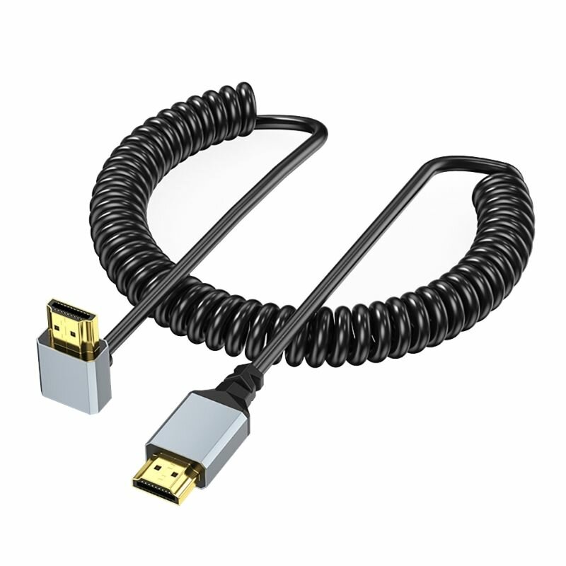 Стандартный видеокабель HDMI металлическая Версия 2.0 4K60HZ-верхний изгиб