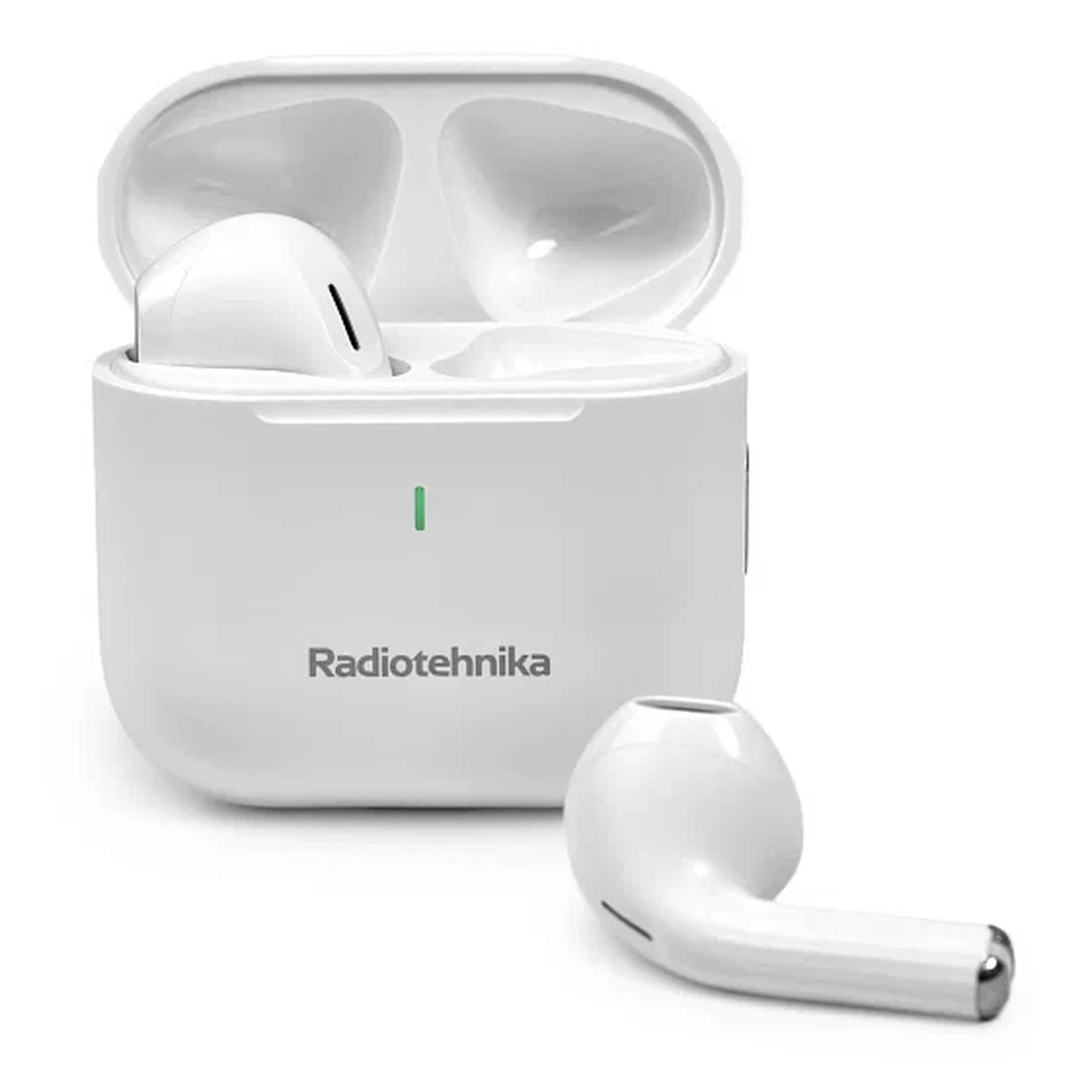 Наушники Radiotehnika T2, вкладыши, беспроводные, True Wireless, белые