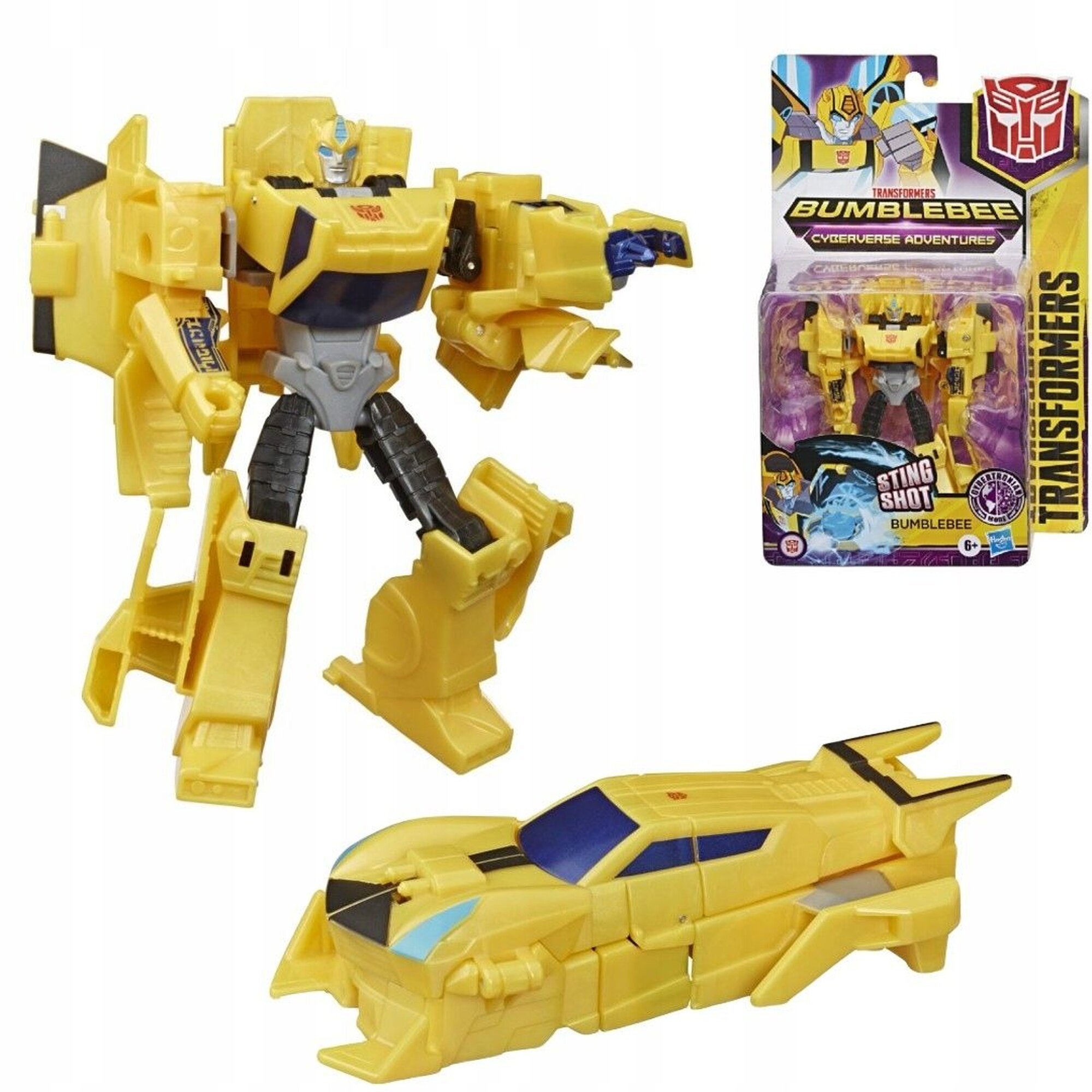 Фигурка Hasbro Transformers Cyberverse Sting Shot Bumblebee - Трансформер Бамблби 12см - Хасбро E7084