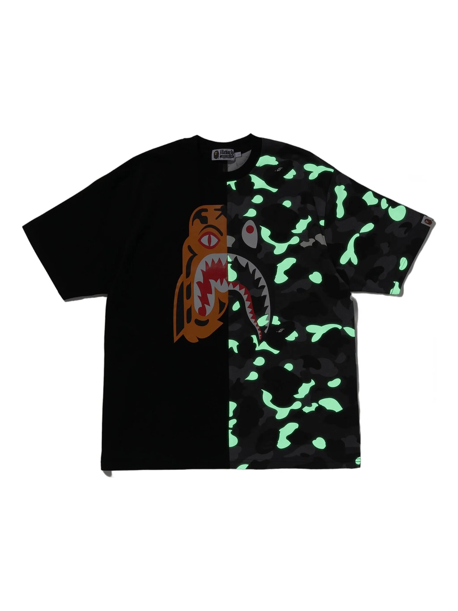 Футболка A BATHING APE, размер 46, black/black — фото 1