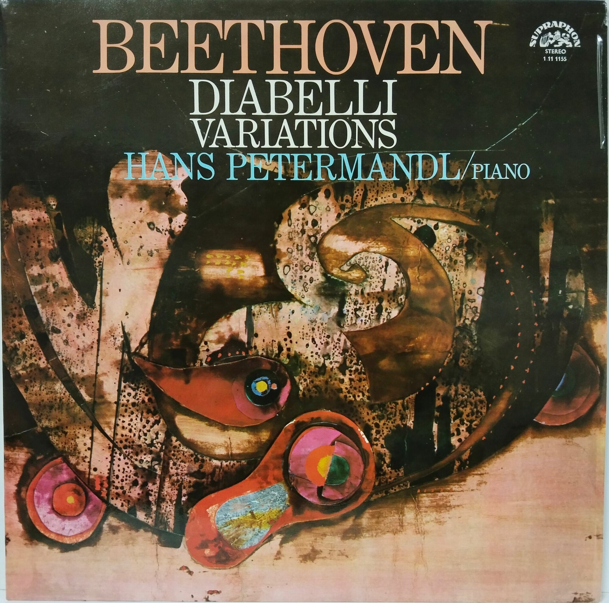 Beethoven, Hans Petermandl. Diabelli Variations (M/M, Supraphon, 1 11 1155, 1975, винил) LP