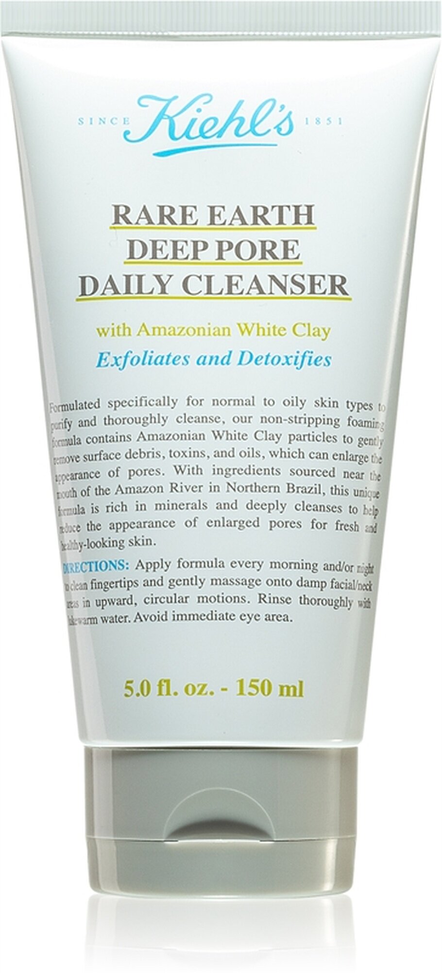 Kiehl's Очищающий и детокс-крем для сужения пор Rare Earth Deep Pore Daily Cleanser 150 мл