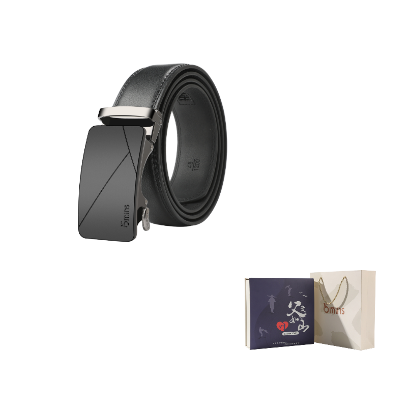 15 MINS Cow Split Leather Belts Men's 3.5cm 105CM