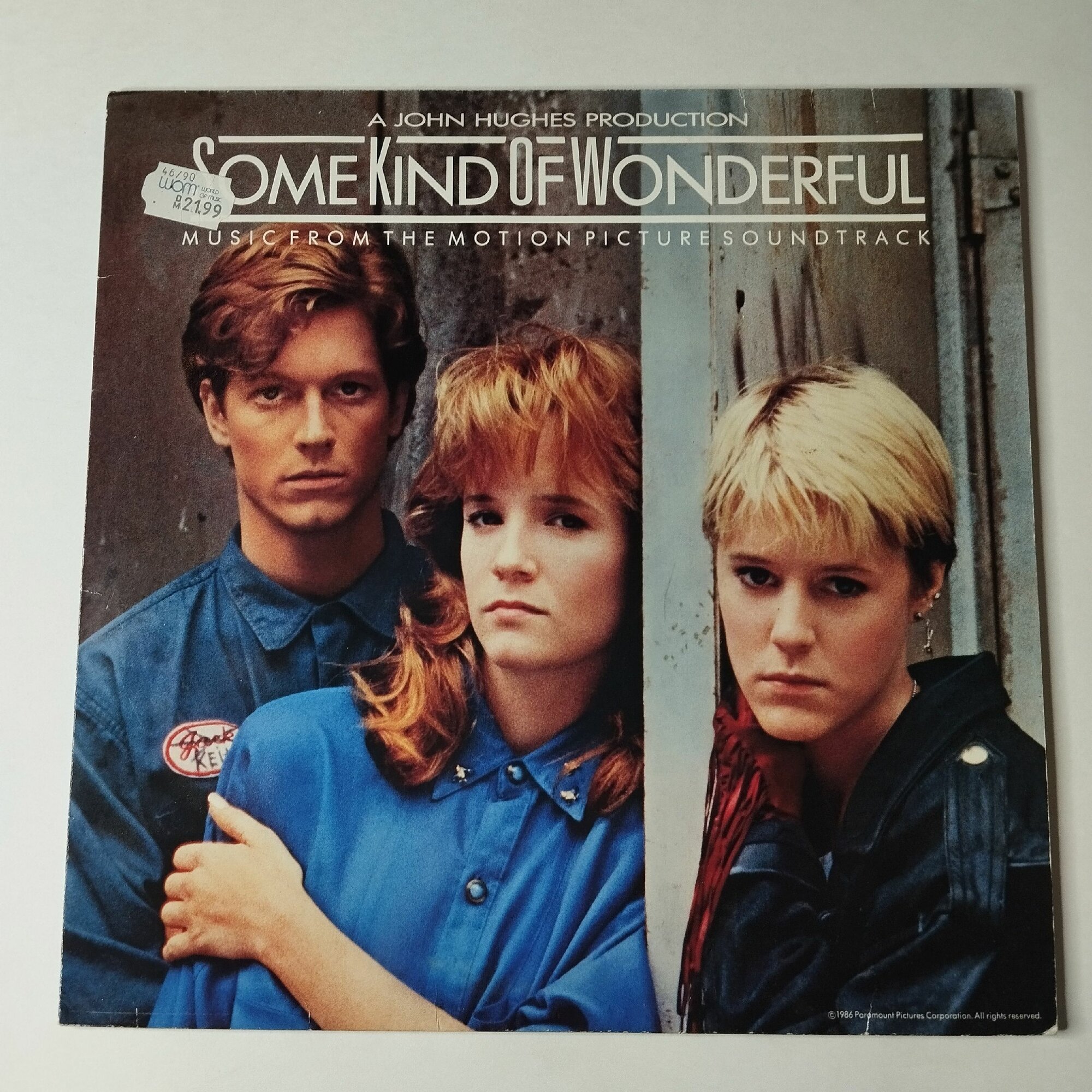 Винтажная виниловая пластинка LP Some Kind Of Wonderful Чудеса Своего Рода Soundtrack (Germany 1987)