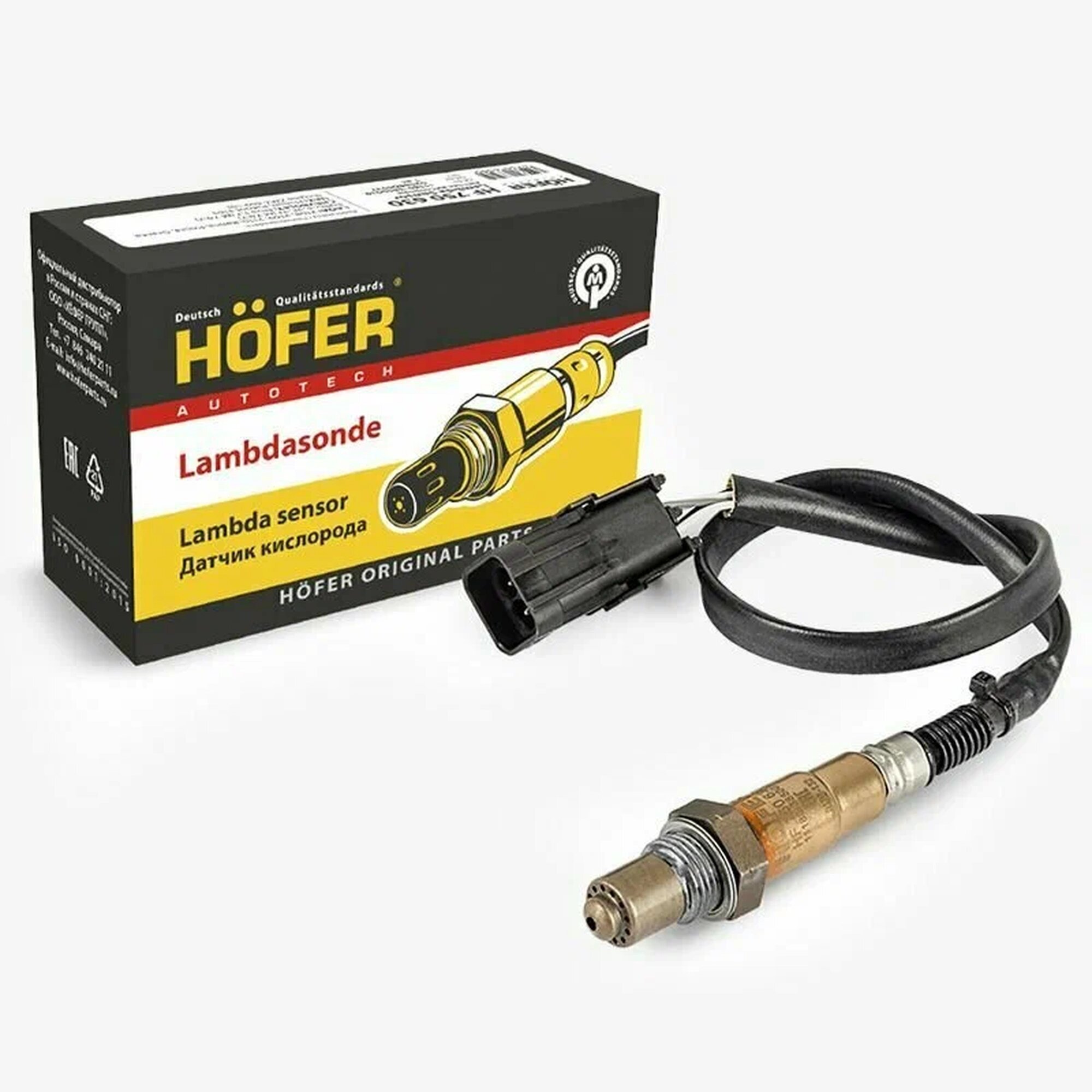 Датчик кислорода ВАЗ 2110, 1118, 2170, 2123, УАЗ Патриот до кат. (с/в MP 7.9.7), HOFER HF750630