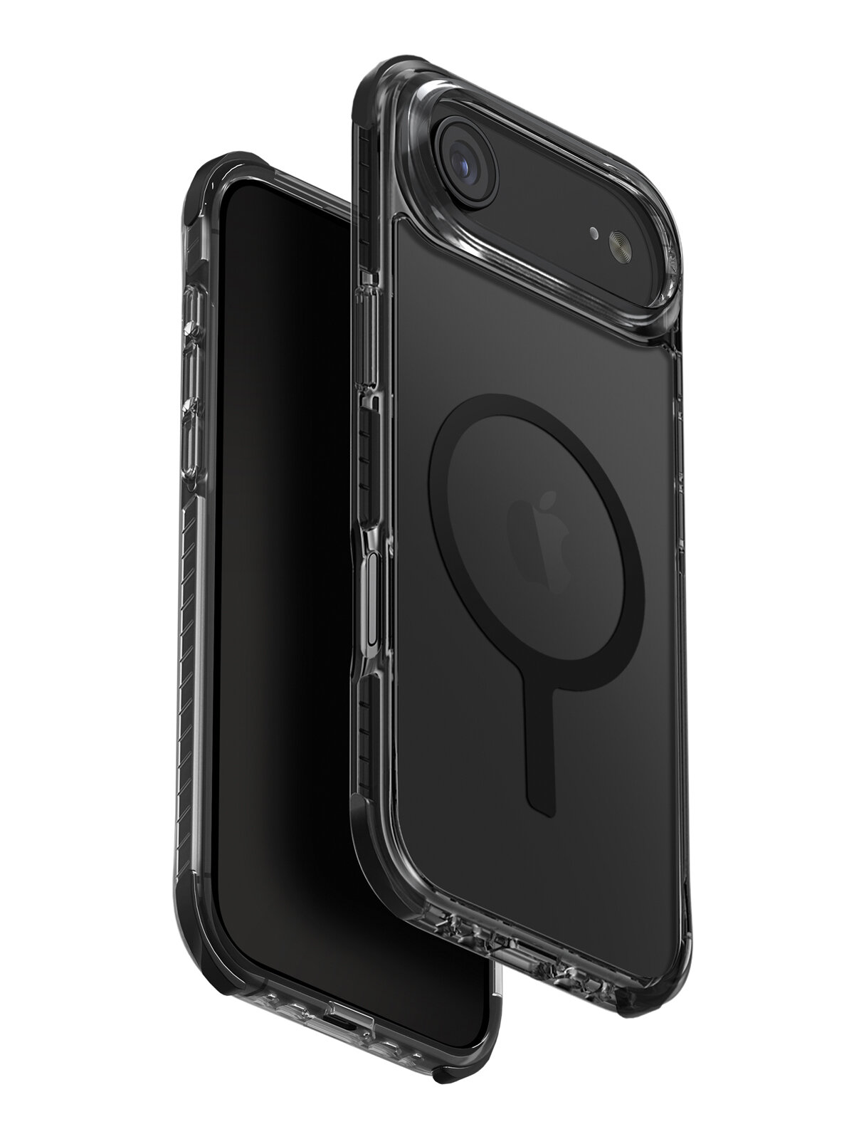 Чехол Uniq на iPhone Air, Combat с усиленной защитой, с магнитами MagSafe, черный