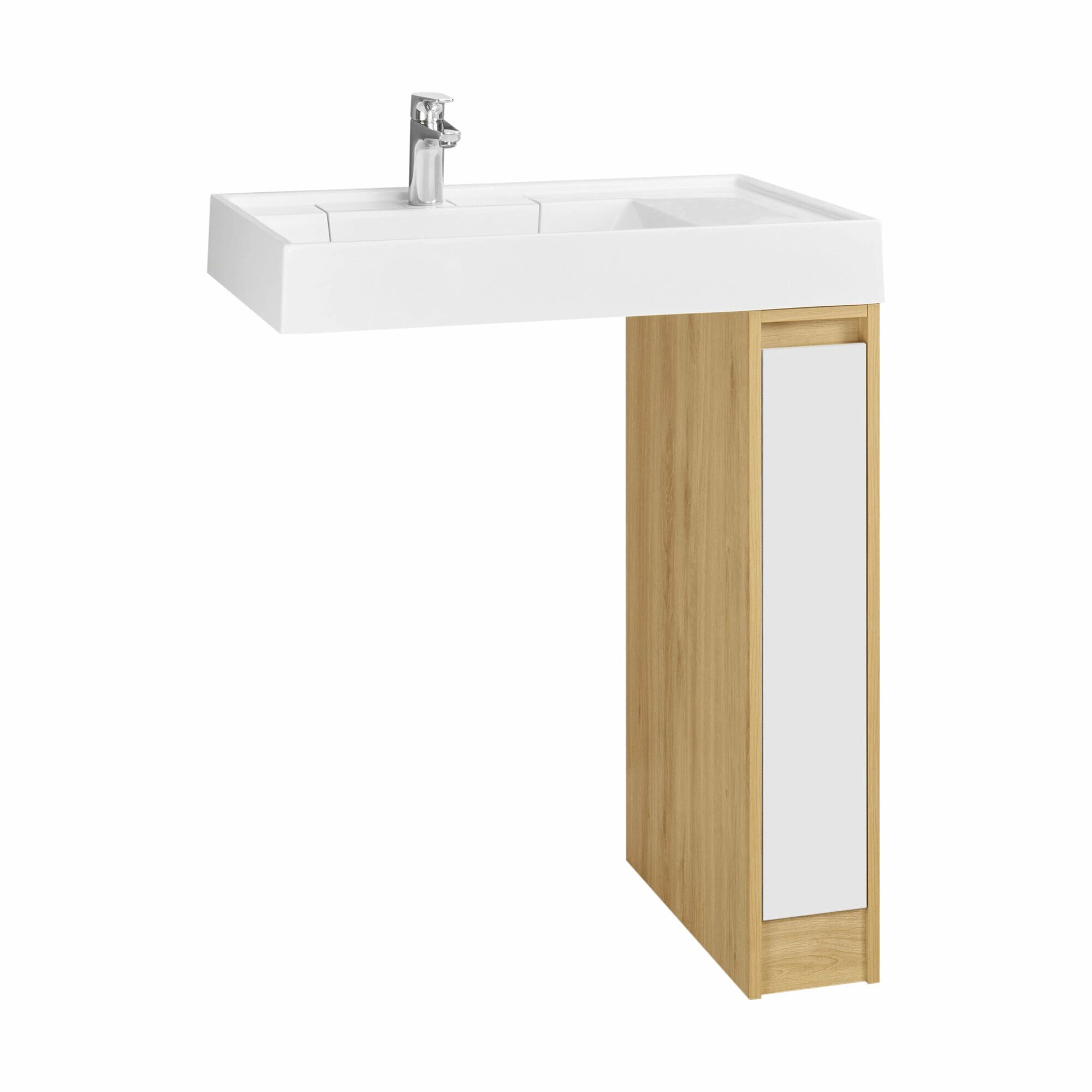 Фасад под раковину AQUATON Лондри 20 1A275001LH010 белый, напольный