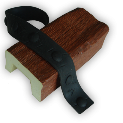 Ремень Имитация Полосы Кованного Металла Уникс Т Черный 950х40х7мм для Маскировки Стыков.