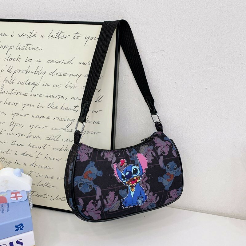 Stitch детская модная нейлоновая сумка через плечо с аниме графикой