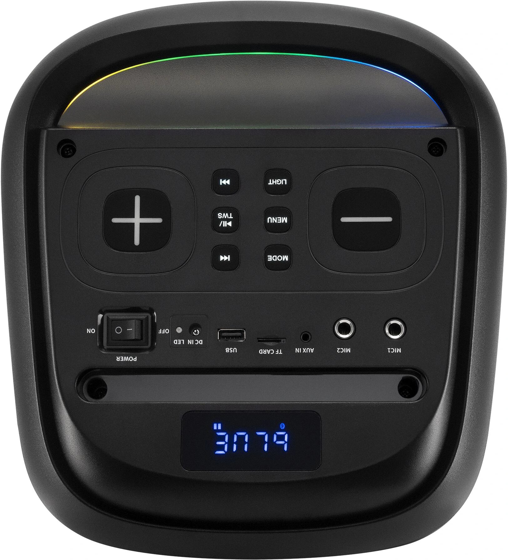 Минисистема Hyundai H-MC1237 черная 40Вт FM USB BT micro SD