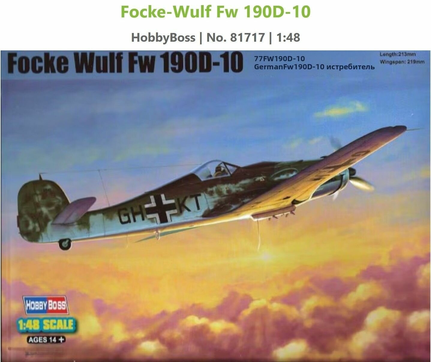 HobbyBoss 81717 1/48 Фокке-Вульф Fw 190D-10