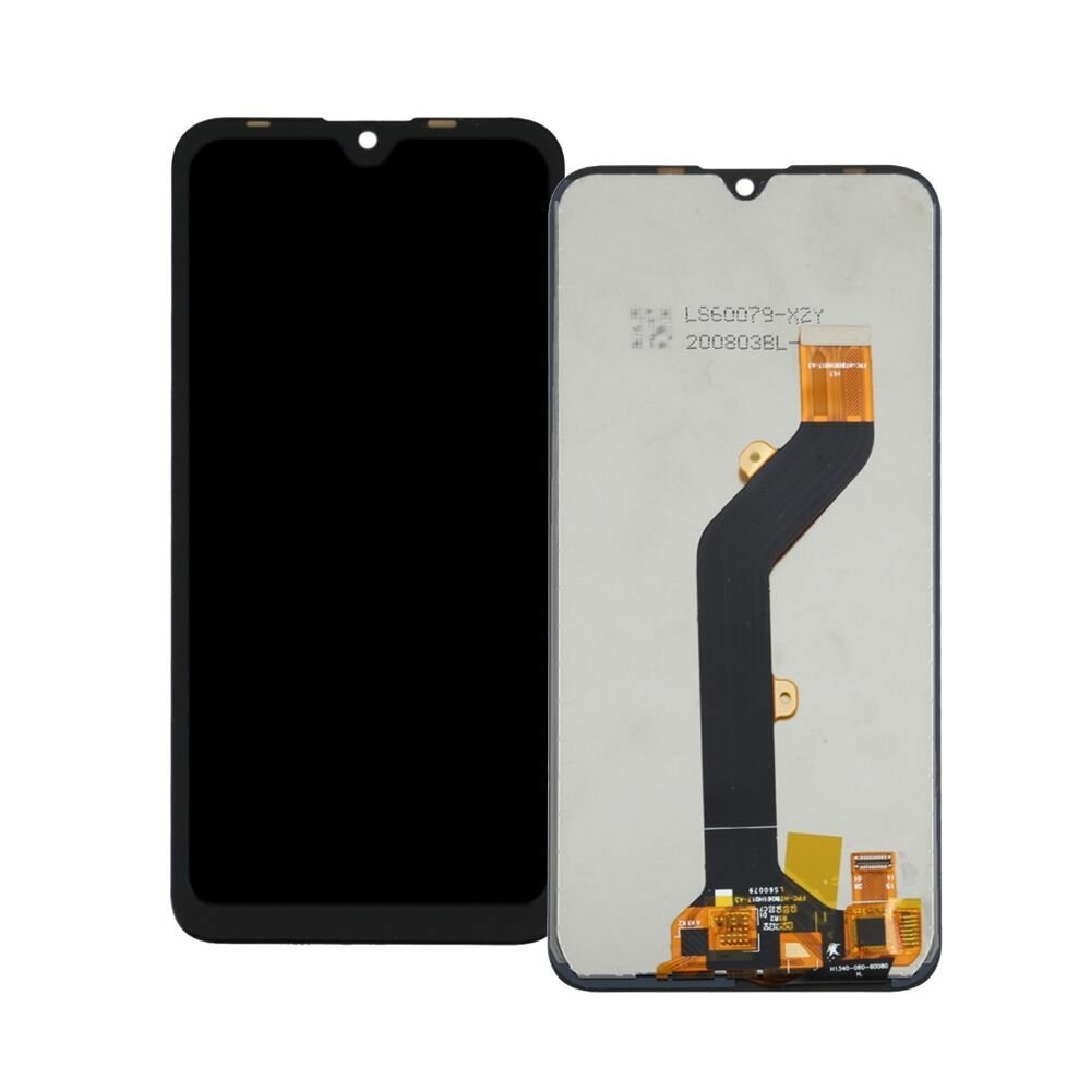 Дисплей на Tecno Pop 6 Pro (BE8) в сборе с тачскрином Черны
