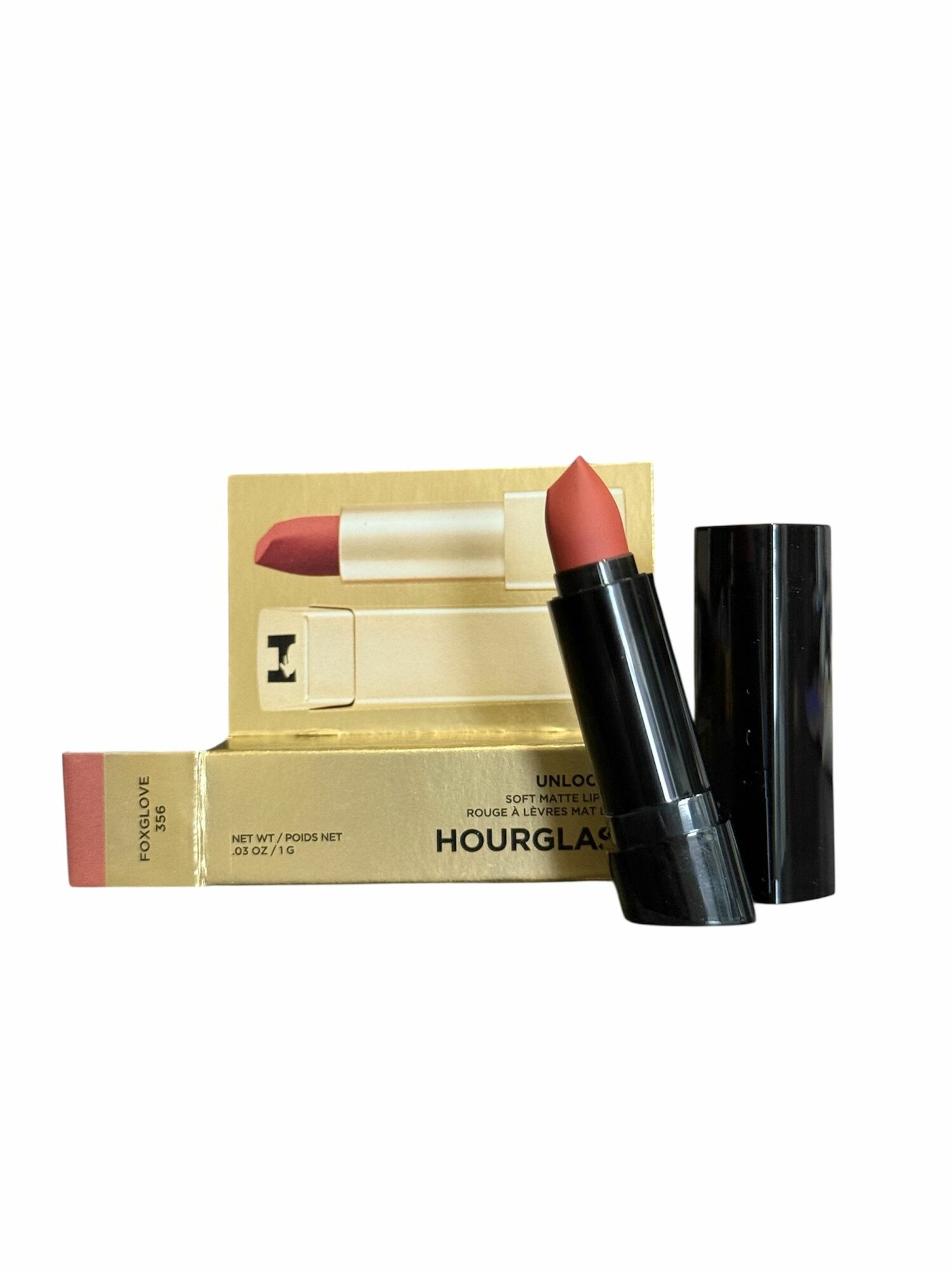 HOURGLASS мини Губная помада Unlocked Soft Matte Lipstick Foxglove 356 (1 g)