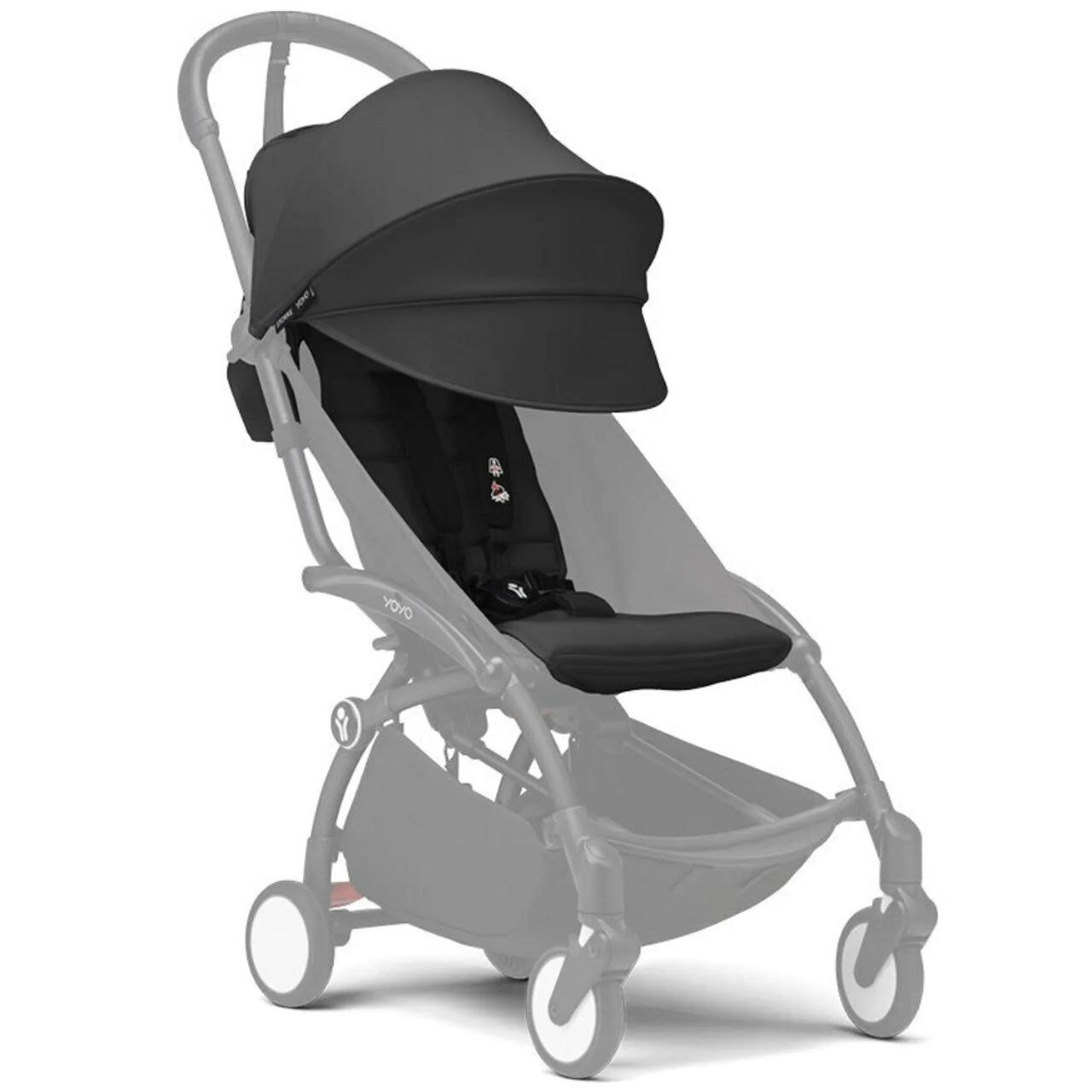 Набор комплект текстиля для прогулочной коляски Stokke yoyo 3 Black капюшон и матрасик Cover Pack