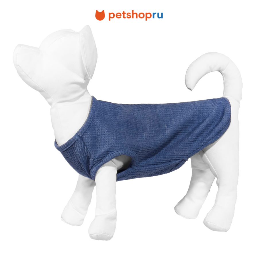 Yami-Yami одежда Майка для собак, синяя, размер XL, спинка 40 см