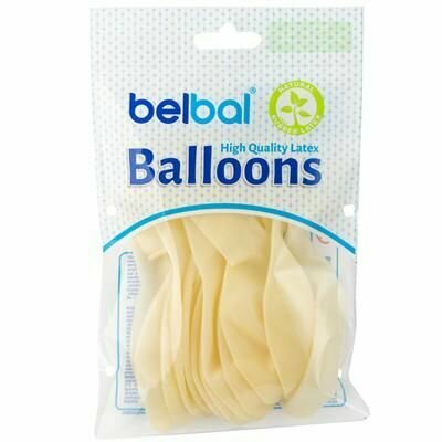 Воздушные шары BELBAL круглые, без рисунка, Кристалл Экстра Clear, 14 дюймов, 12 шт