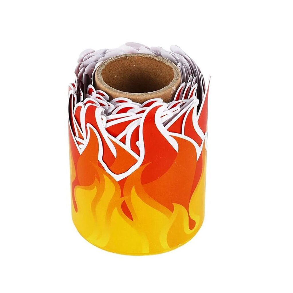 Границы Доски объявлений С Рисунком Пламени Отделка Границы Наклейка На Стену для Школьных Классных Досок Украшение Классной Доски