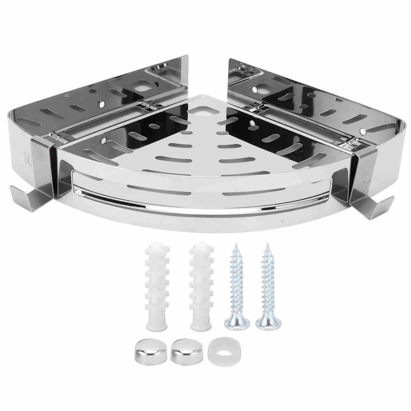 Угловая полка из нержавеющей стали 304, органайзер для душа, настенная стойка, аксессуары для душа для ванной комнаты, туалета, общежития, кухни