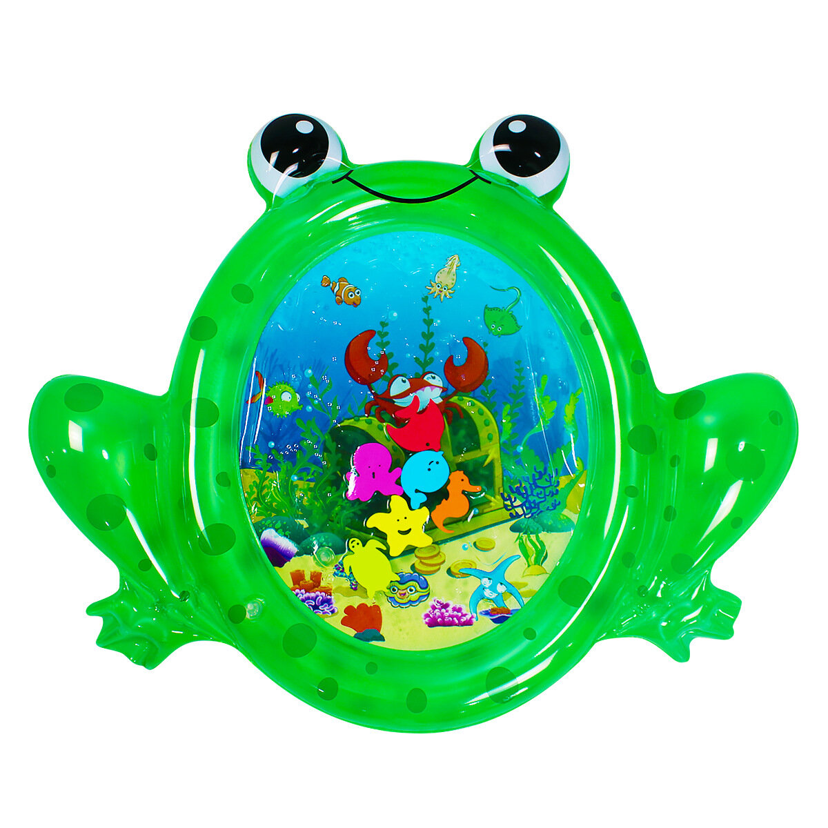 Подушка надувная "Зеленая лягушка", 93x77 см