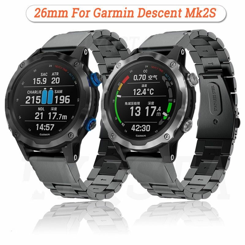 22 мм 26 мм титановый браслет для Garmin Fenix5 5XPlus 6 6XPro Tactix 7Pro, металлический браслет для часов быстрая установка-ROMIKY