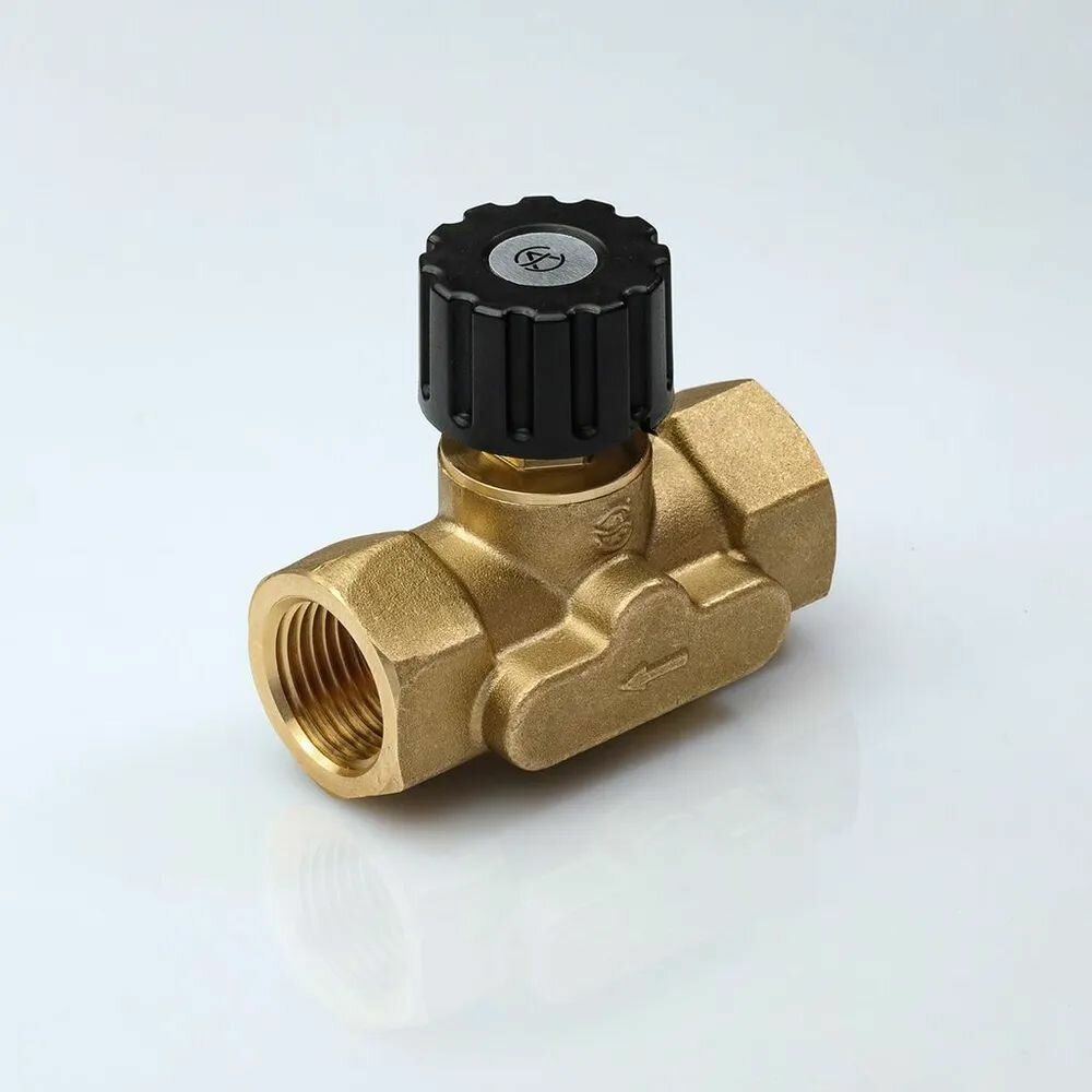 Клапан балансировочный латунь диаметр 40 Ру16 м/м Kvs4 Aquasfera 2014-05