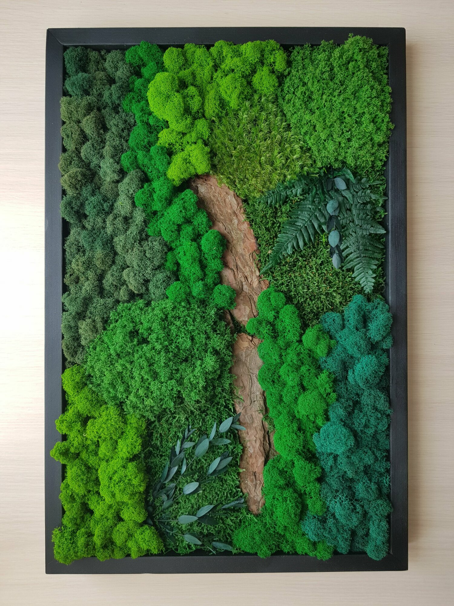 Панно / картина из мха/ 60*40/ Прелесть