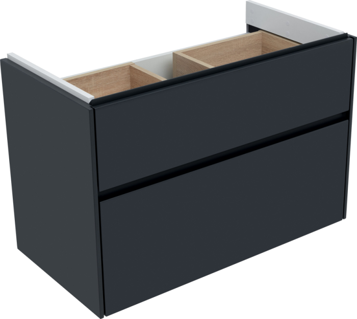 Тумба под раковину без столешницы Aquanet Бруклин 85 антрацит