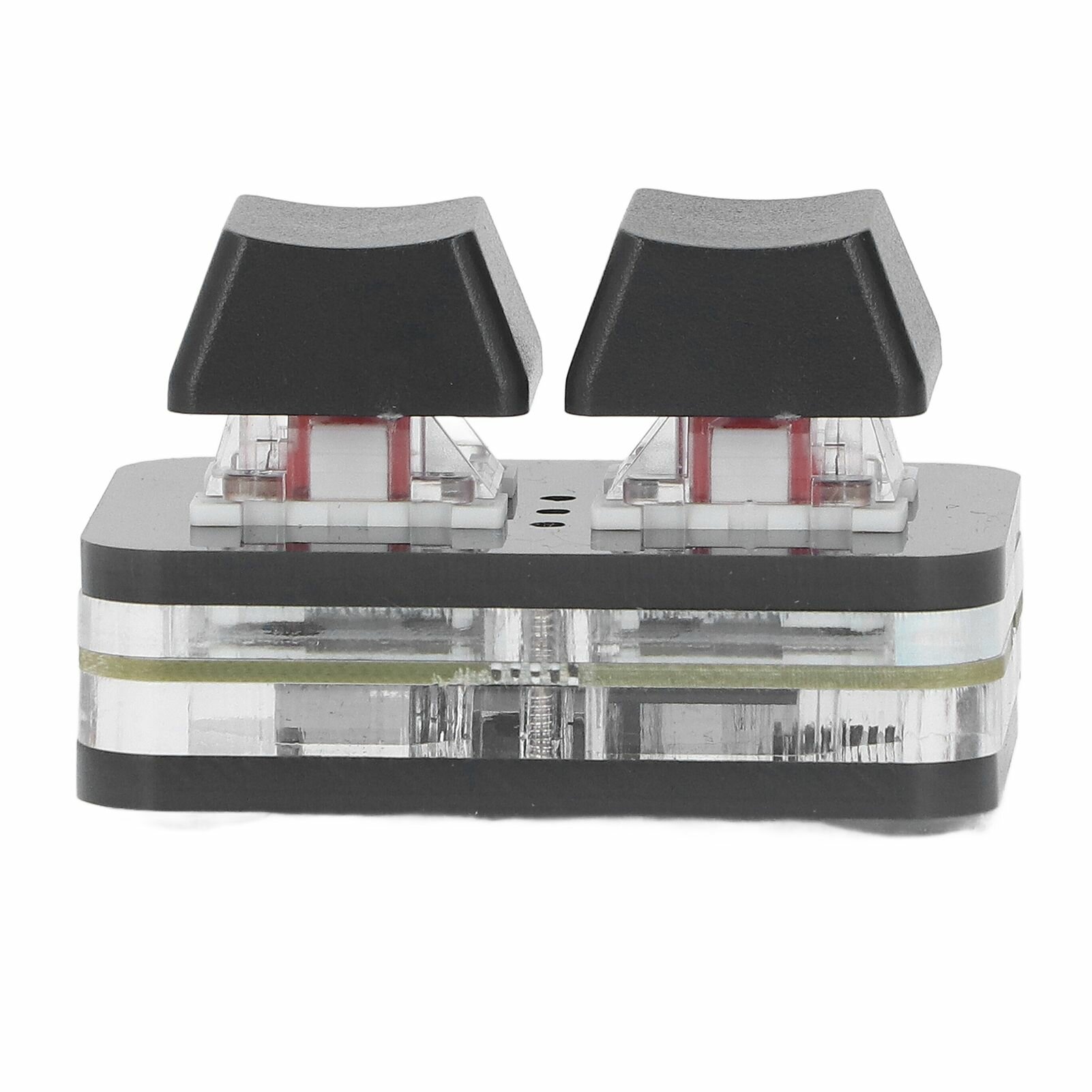 Клавиатура механическая mini USB 2 клавиши черная для ритм-игр компактная