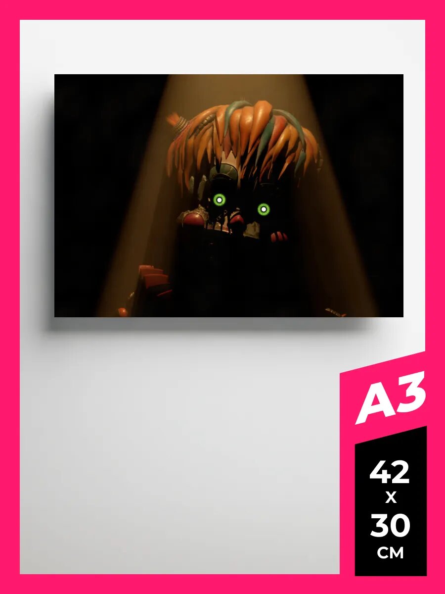 Постеры фнаф и плакаты FNAF Five Nights at Freddy’s 145, матовая фотобумага премиум качества