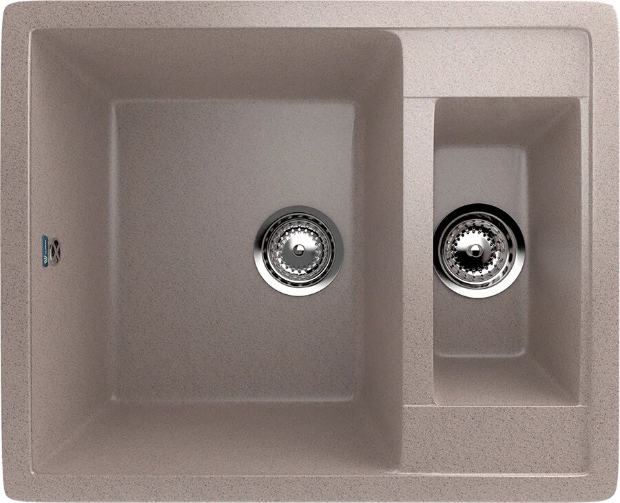 Мойка кухонная Ulgran U-106 -302 прямоугольная, 60x50, мойка для кухни, бежевая, матовая, российская