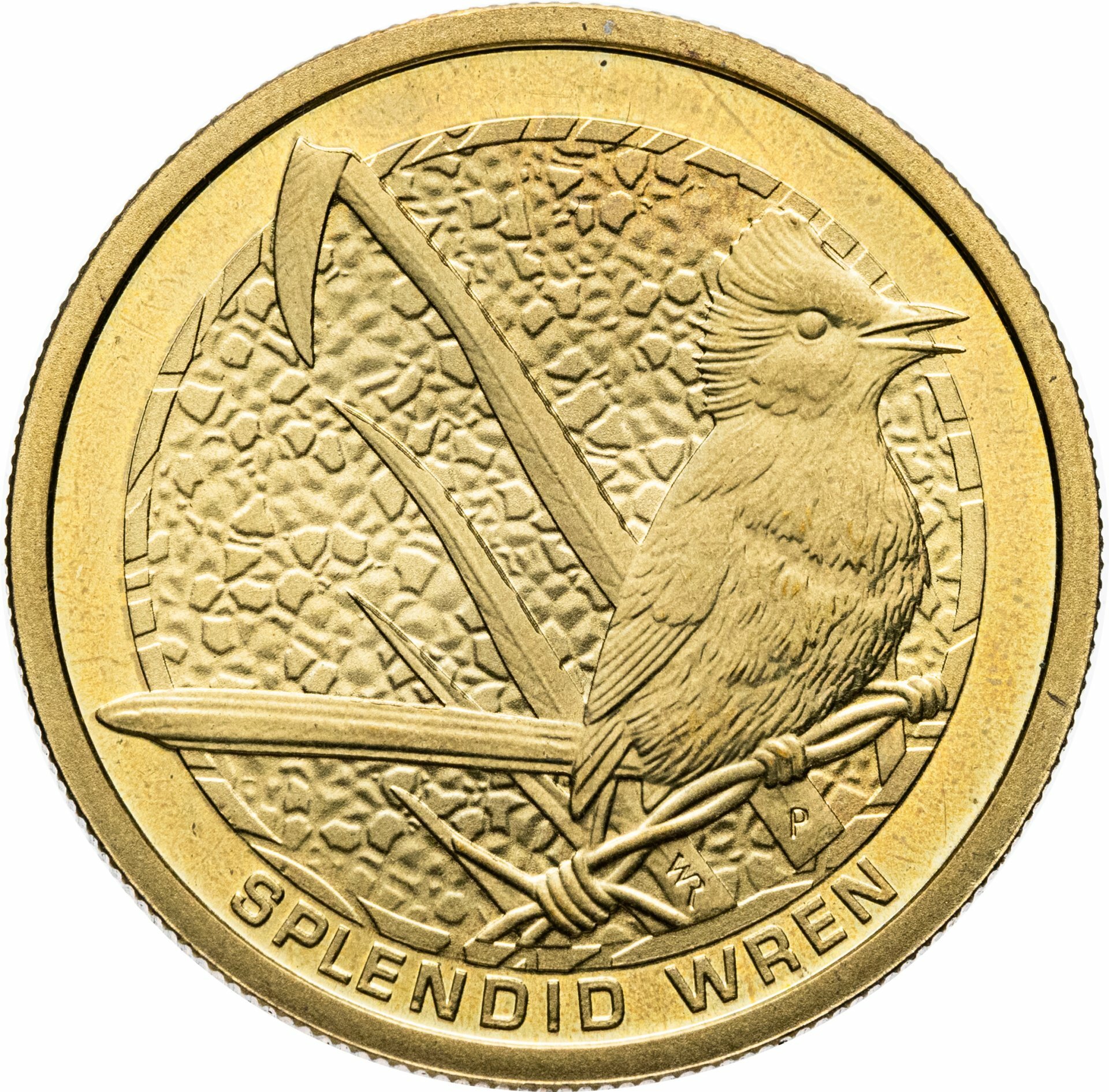 Австралия 1 доллар 2008 "Коренные австралийские животные - Великолепный крапивник", Алюминиевая бронза, в сохранности UNC