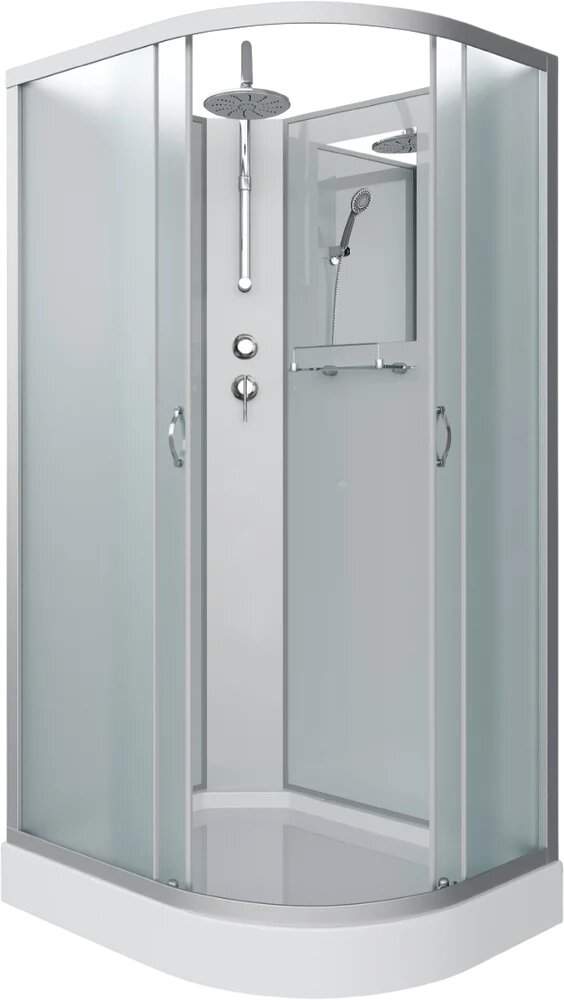 Душевая кабина Niagara Classic NG-3312-14LBKT 120х80 см, без крыши, с тропическим душем